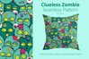 Clueless Zombie - Seamless Pattern