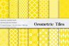 Yellow Geometric Tiles Digital Paper (441516) | Patterns | Design Bundles
