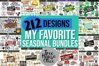 Seasons and Holidays Bundle SVG JPEG PNG DXF (1051543) | Cut Files ...