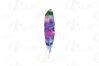 Watercolor Feathers, Colorful tribal feathers clip art pack (106959 ...