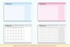 Monthly Planner template Printable Pages size A4 (990472) | Inserts ...
