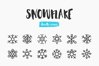 Snowflake Hand-Drawn Doodle Icons