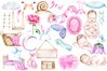 Newborn Baby Girl Clipart,Baby Shower Clipart,Cute baby girl (813380 ...