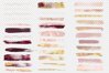Blush Burgundy and Gold Brush Strokes Clipart (552700) | Patterns ...