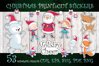 Holiday Cheer. Christmas print and cut stickers set. (912418) | Labels ...
