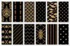 Black and Gold Seamless Papers - Damask & Geometric Patterns (228877 ...