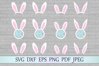 Bunny ears svg, Bunny circle monogram svg, Bunny svg (205913) | SVGs ...