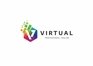 Virtual -V Letter Logo (142900) | Logos | Design Bundles