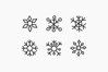 Snowflake Hand-Drawn Doodle Icons