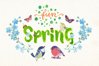 Watercolor spring clipart set (65719) | Illustrations | Design Bundles