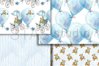 Baby Boy Paper Pack Blue Seamless Pattern New Baby Cute Set (541584 ...
