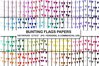 100 Bunting banners digital papers, Banners background paper (1038830 ...
