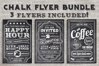 Chalk Flyer Bundle Pack (8281) | Flyers | Design Bundles