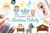 Christmas Nativity Clipart, Instant Download Vector Art (345081 ...