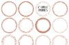Rose Gold Glitter Frames and Borders PNG Clipart Bundle (78436 ...