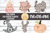Fall Zen Doodle Art Bundle - Halloween SVG PNG DXF Cut Files (303168 ...