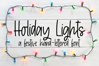 Holiday Lights - A Hand-Lettered Christmas Font