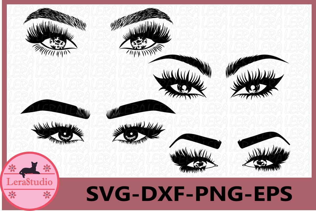 Eyelashes Girl SVG, Makeup SVG, Eyes Svg, Girl Clipart (436804) | SVGs ...