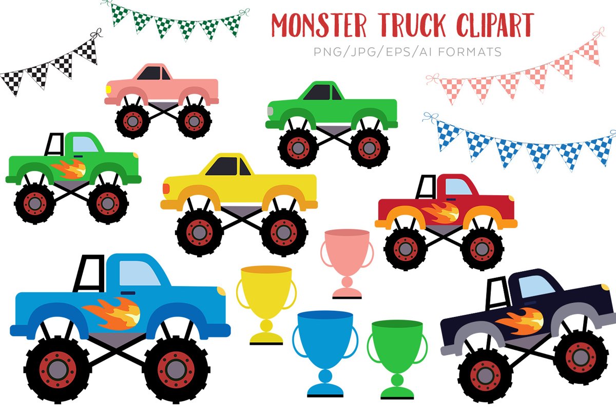 Monster Truck Vector Clipart