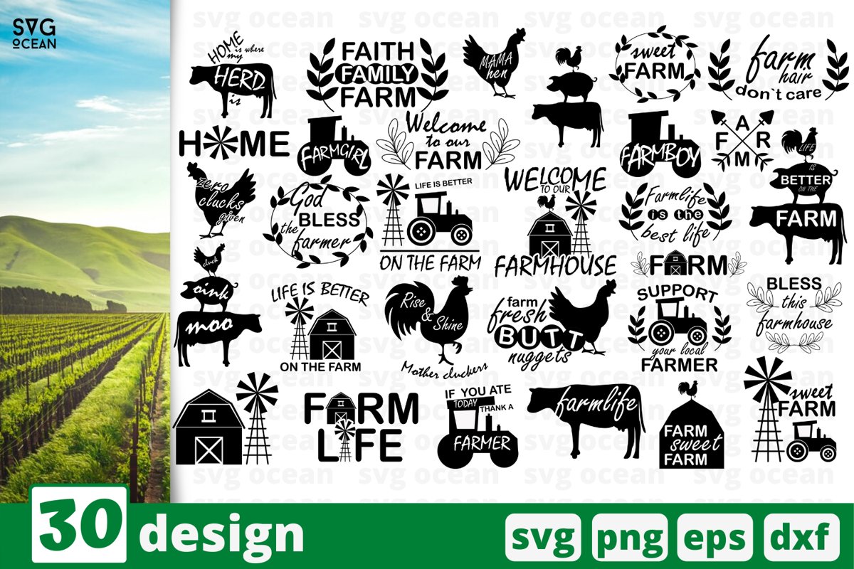 30 FARM SVG QUOTES | Farm life svg | Farm saying svg | Farm (563665 ...