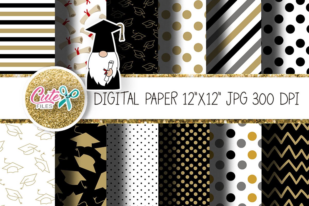 Graduation digital paper for scrapbooking (556533) | Textures | Design ...