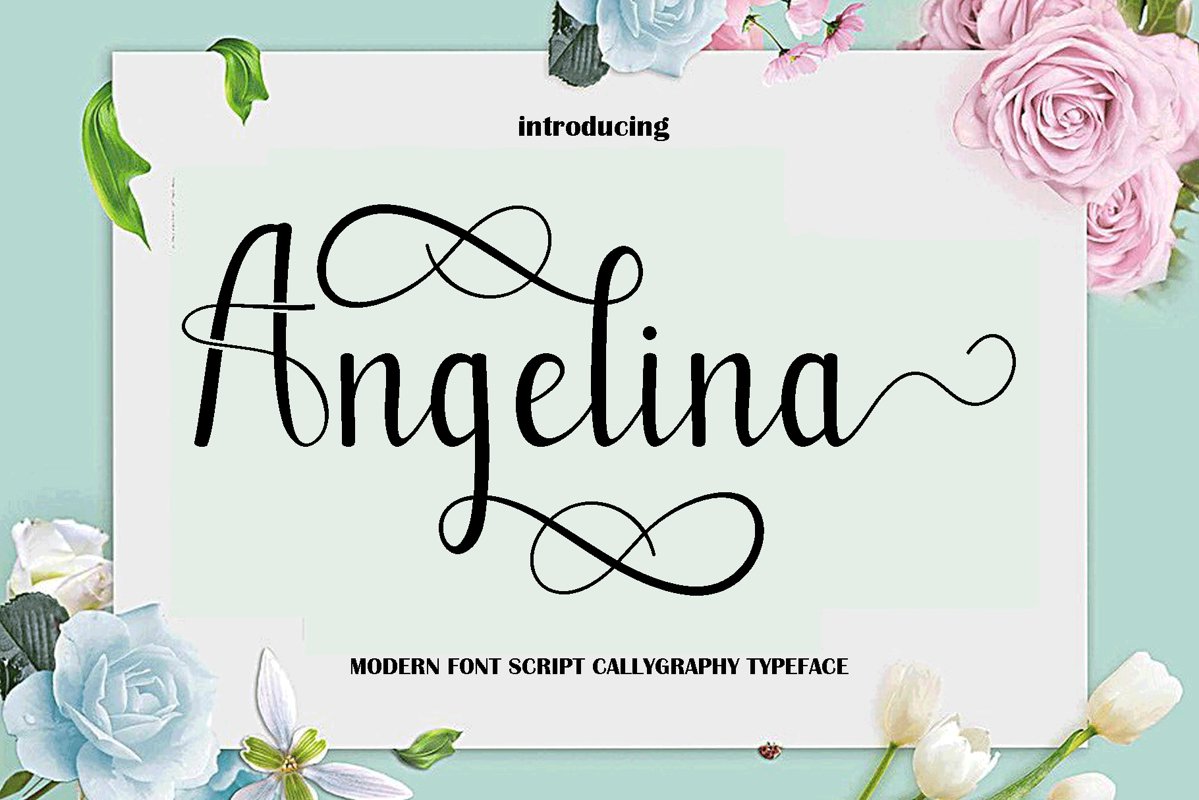 Angelina (410892) | Calligraphy | Font Bundles