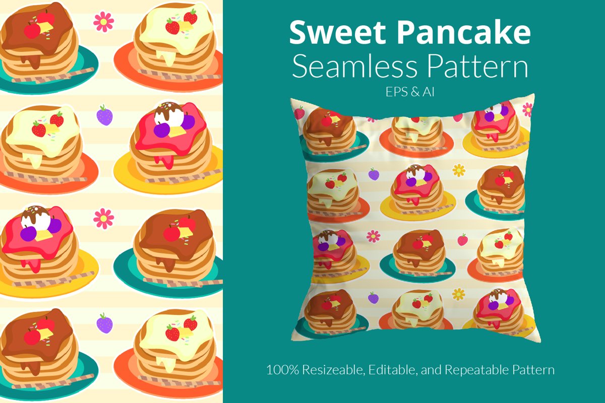 Sweet Pancake - Seamless Pattern