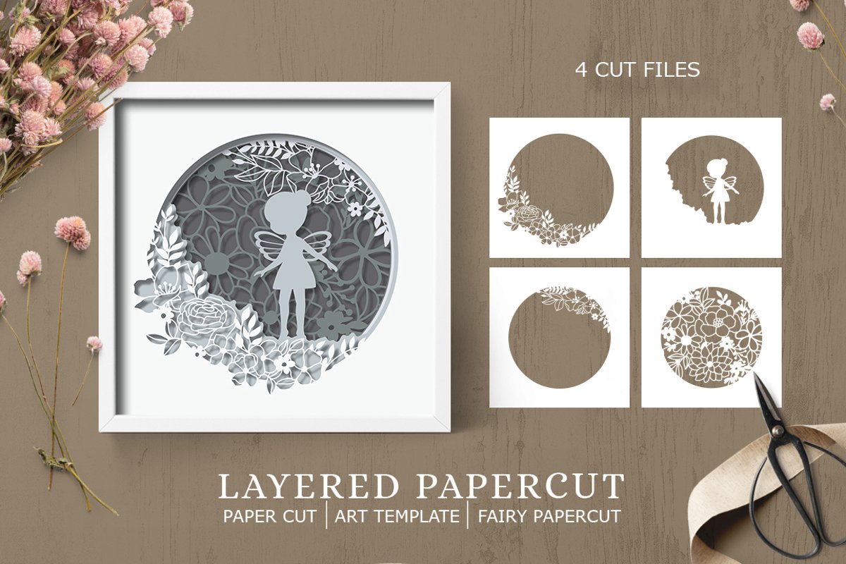 Paper cut| Layered papercut| Fairy papercut