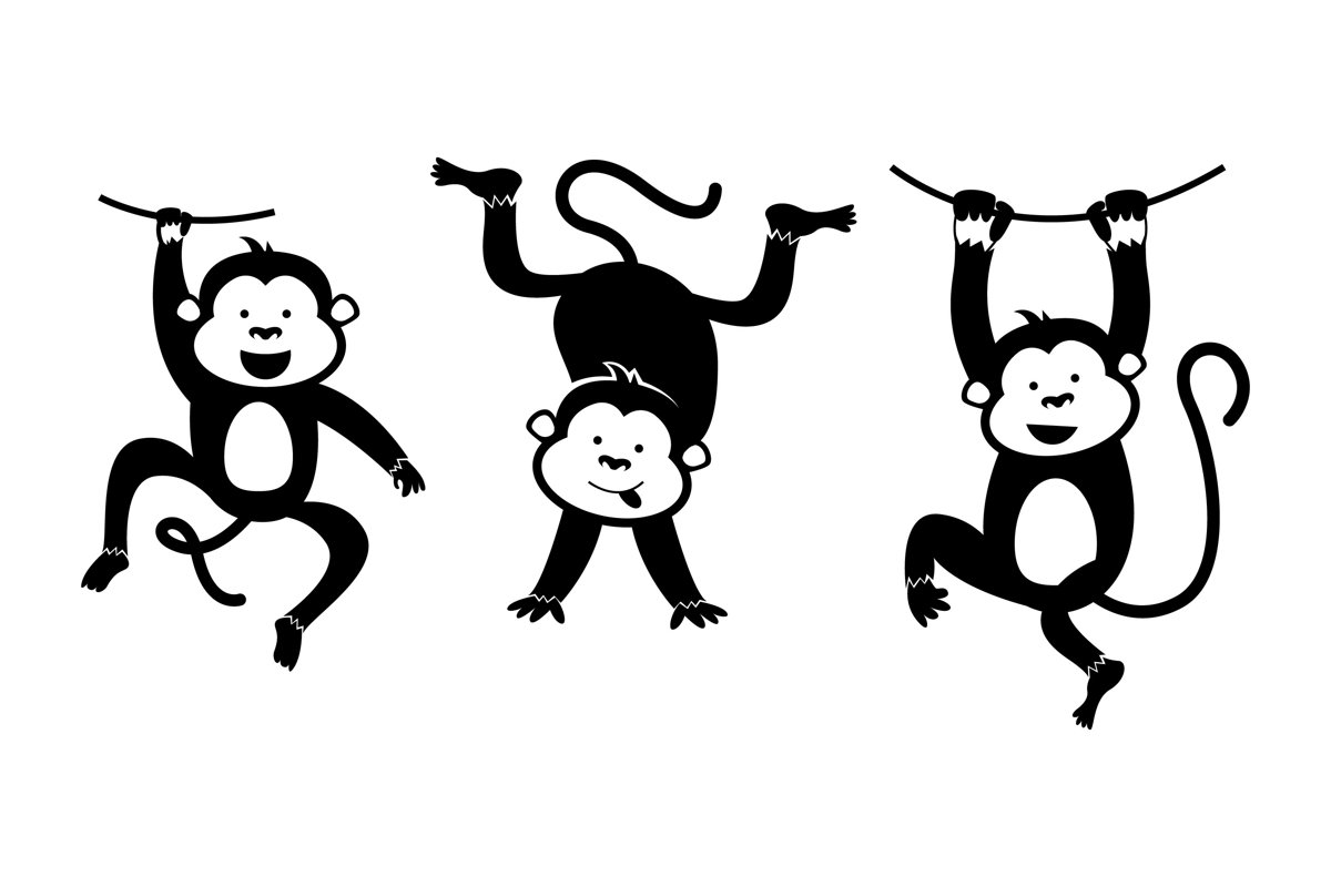 Monkey Silhouettes