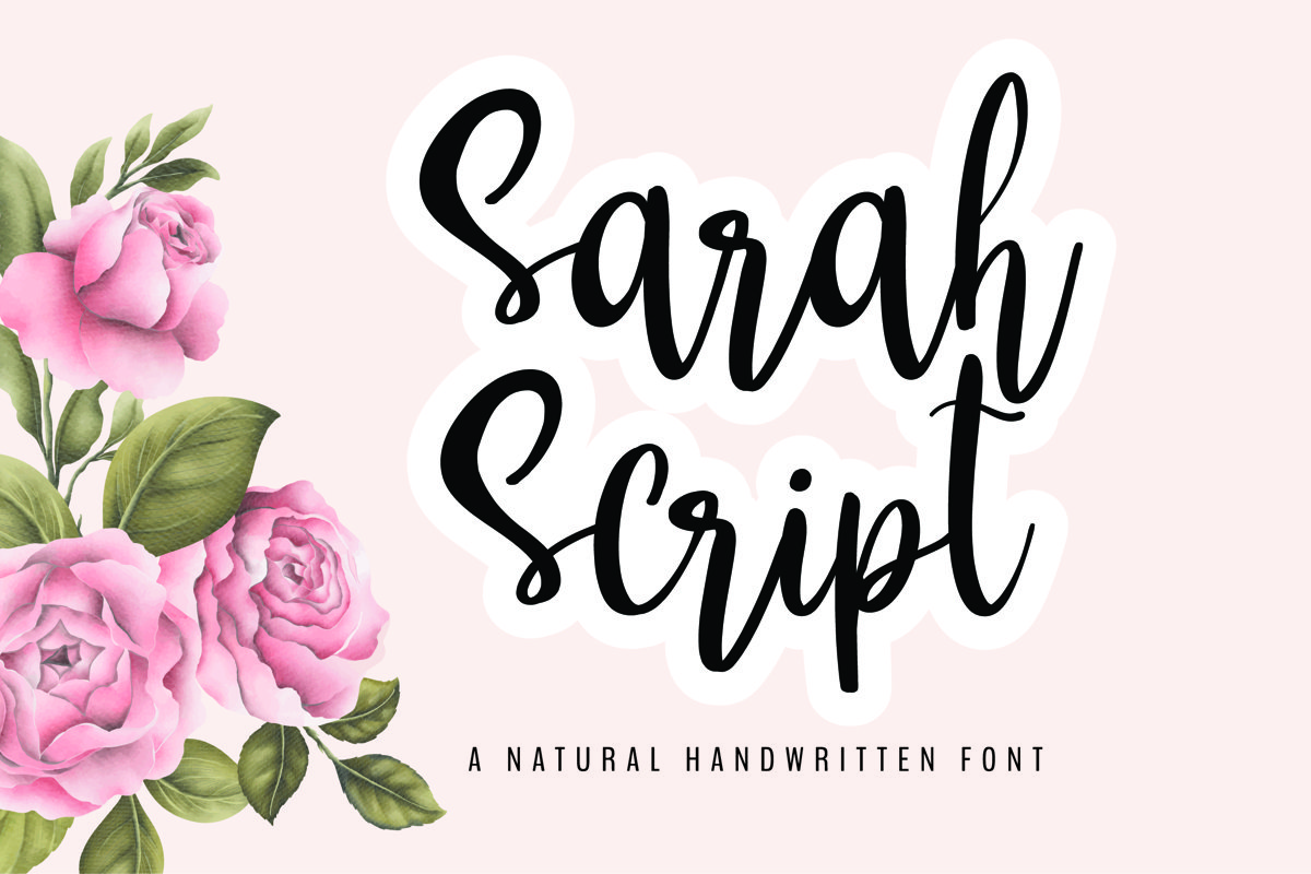 Sarah Script 565224 Handwritten Font Bundles