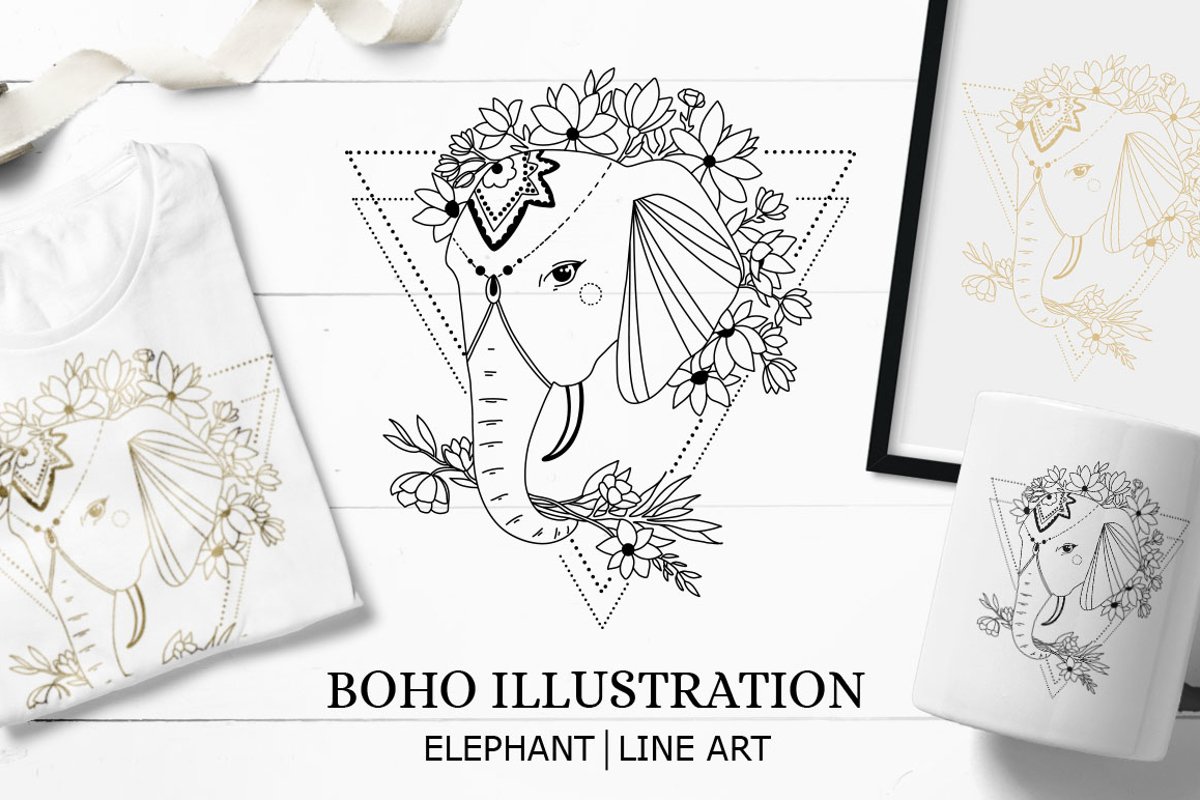 Elephant SVG / Elephant illustration