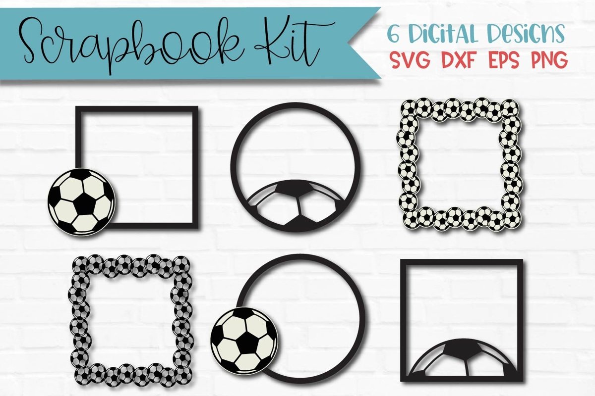 Soccer Frames Scrapbooking Kit