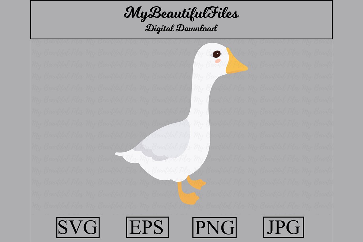 Goose SVG - Cute Goose SVG, EPS, PNG and JPG (729770) | Illustrations ...
