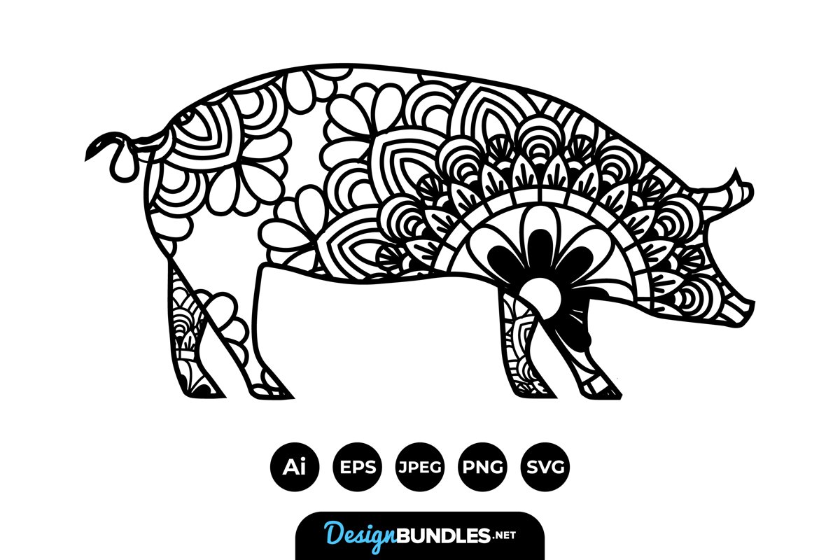 Pig Mandalas