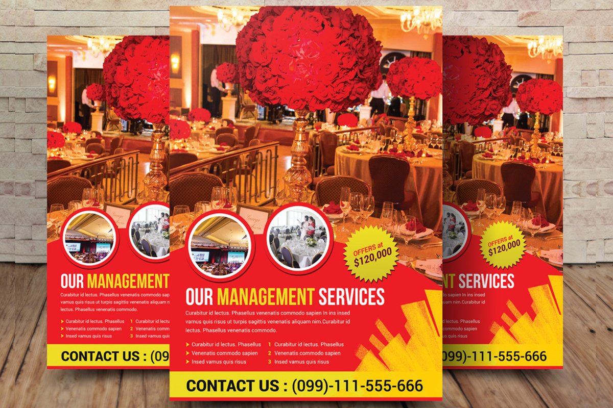 Event Organize Services Flyer (556860) | Flyers | Design Bundles