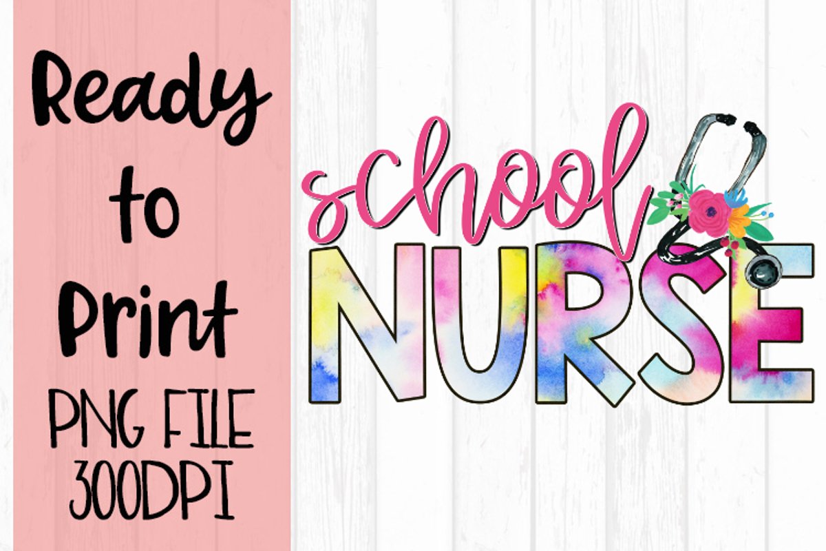 School Nurse Occupations Bright Ready To Print Design