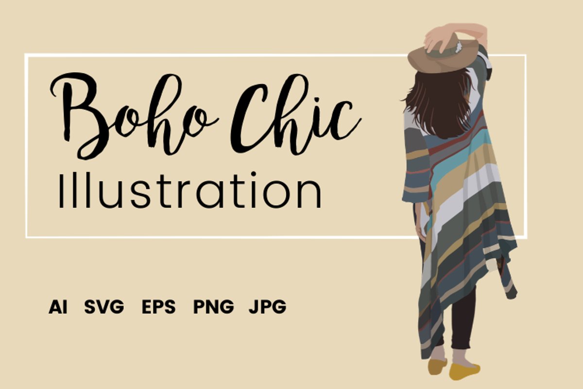 Boho Chic Vector Illustration