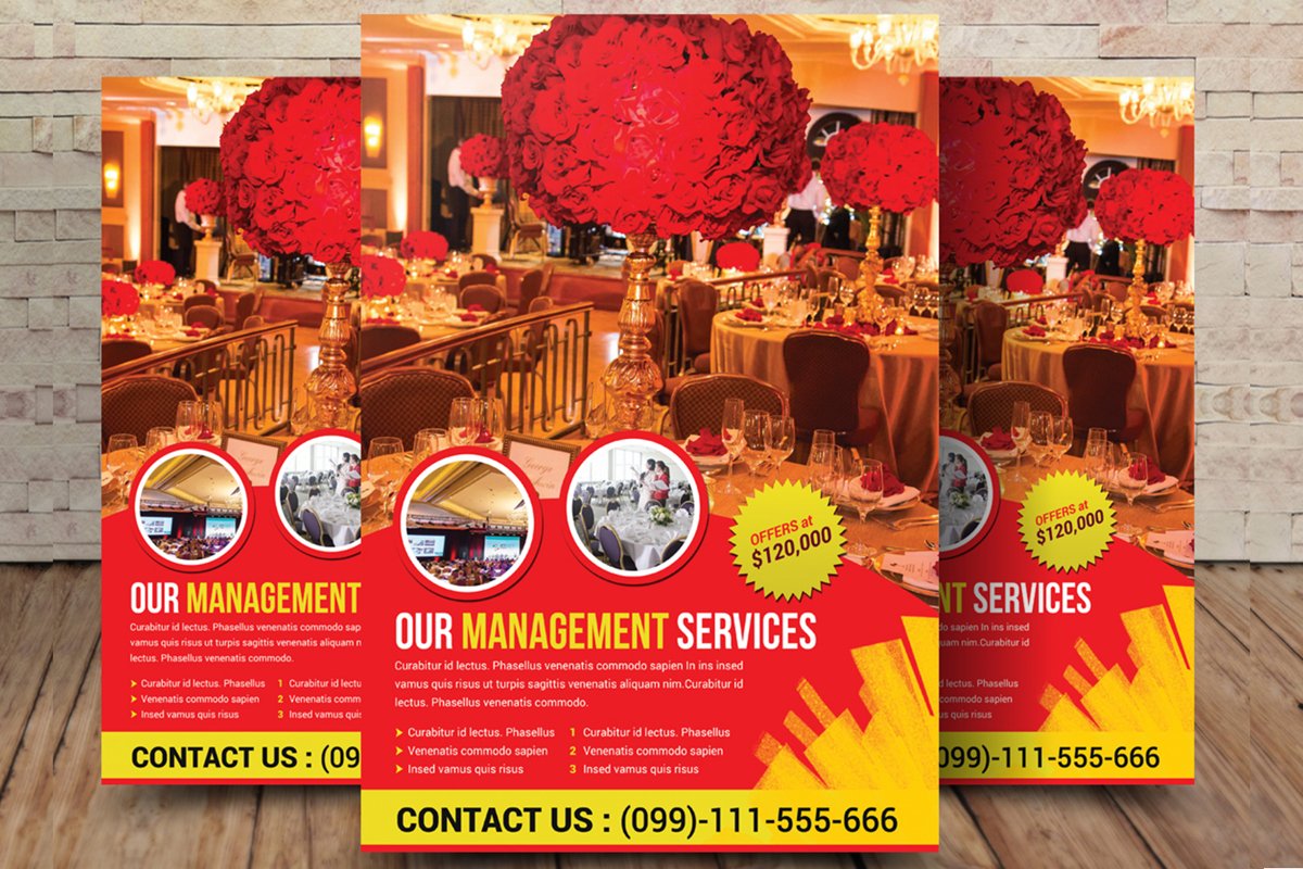 Flyer Management Control Construction (561214) | Flyers | Design Bundles
