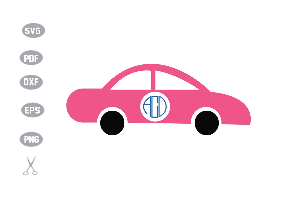 Car Monogram SVG