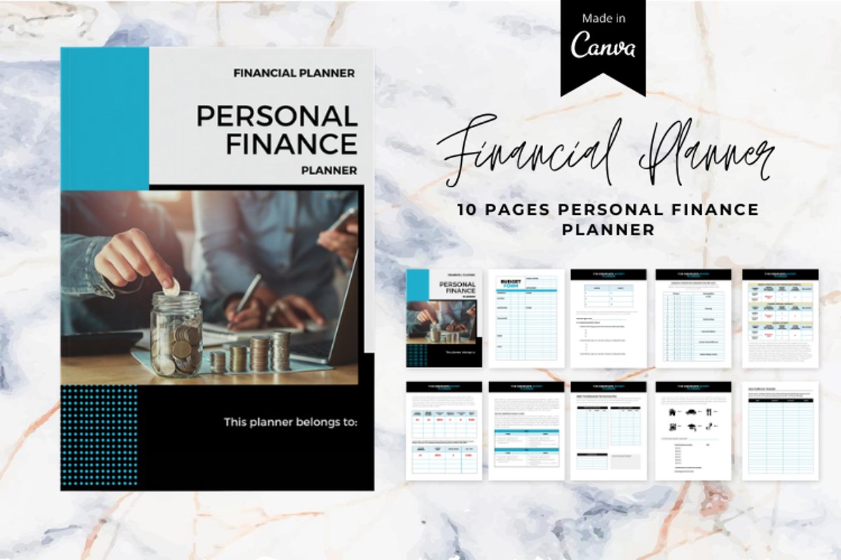 FINANCIAL PLANNER CUSTOMIZABLE CANVA TEMPLATE