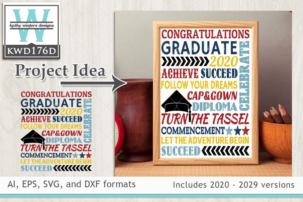 Graduation SVG - Graduation Subway Art (555800) | Cut Files | Design ...
