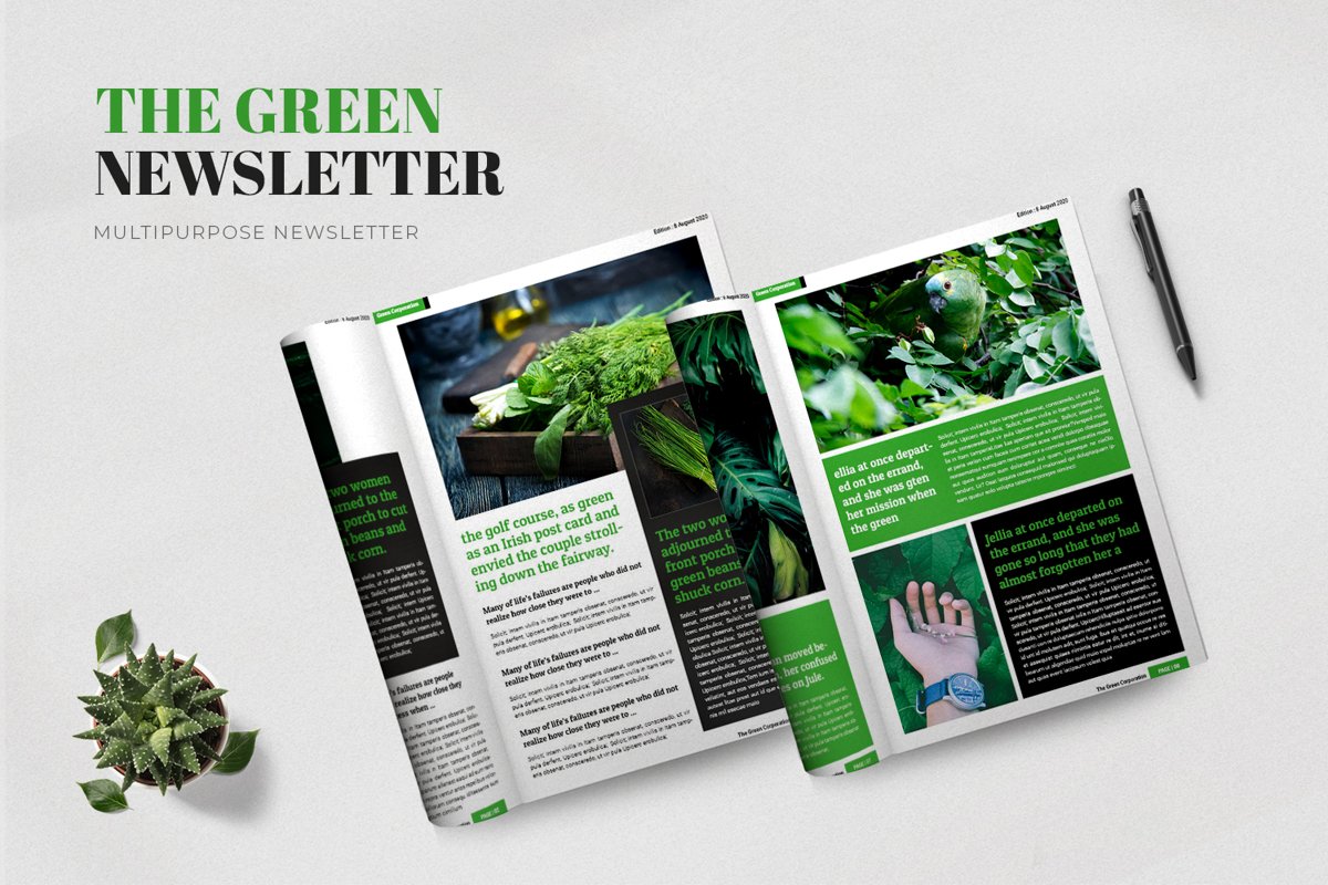 The Green Newsletter Template