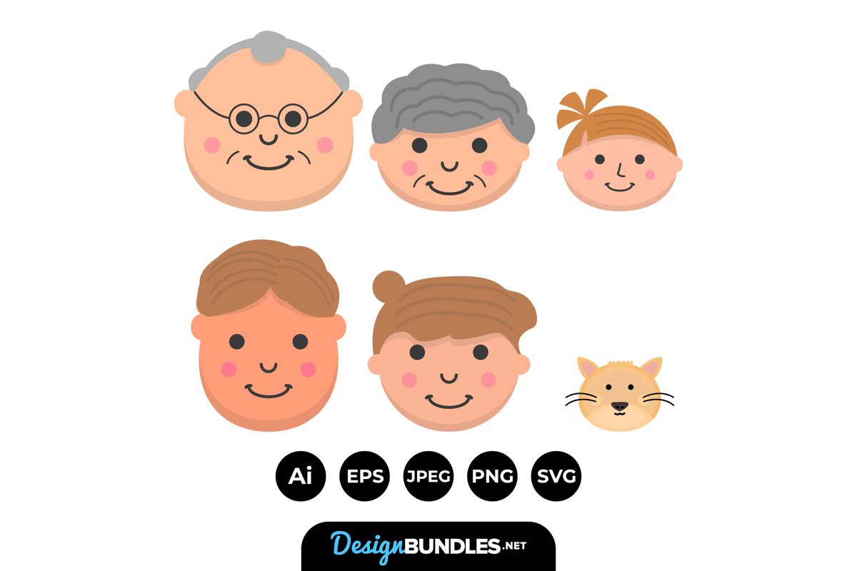 Family Face Cartoons