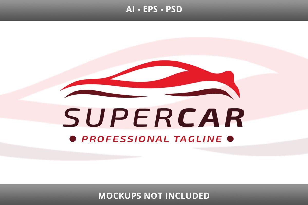 Super Car Logo (674339) | Logos | Design Bundles