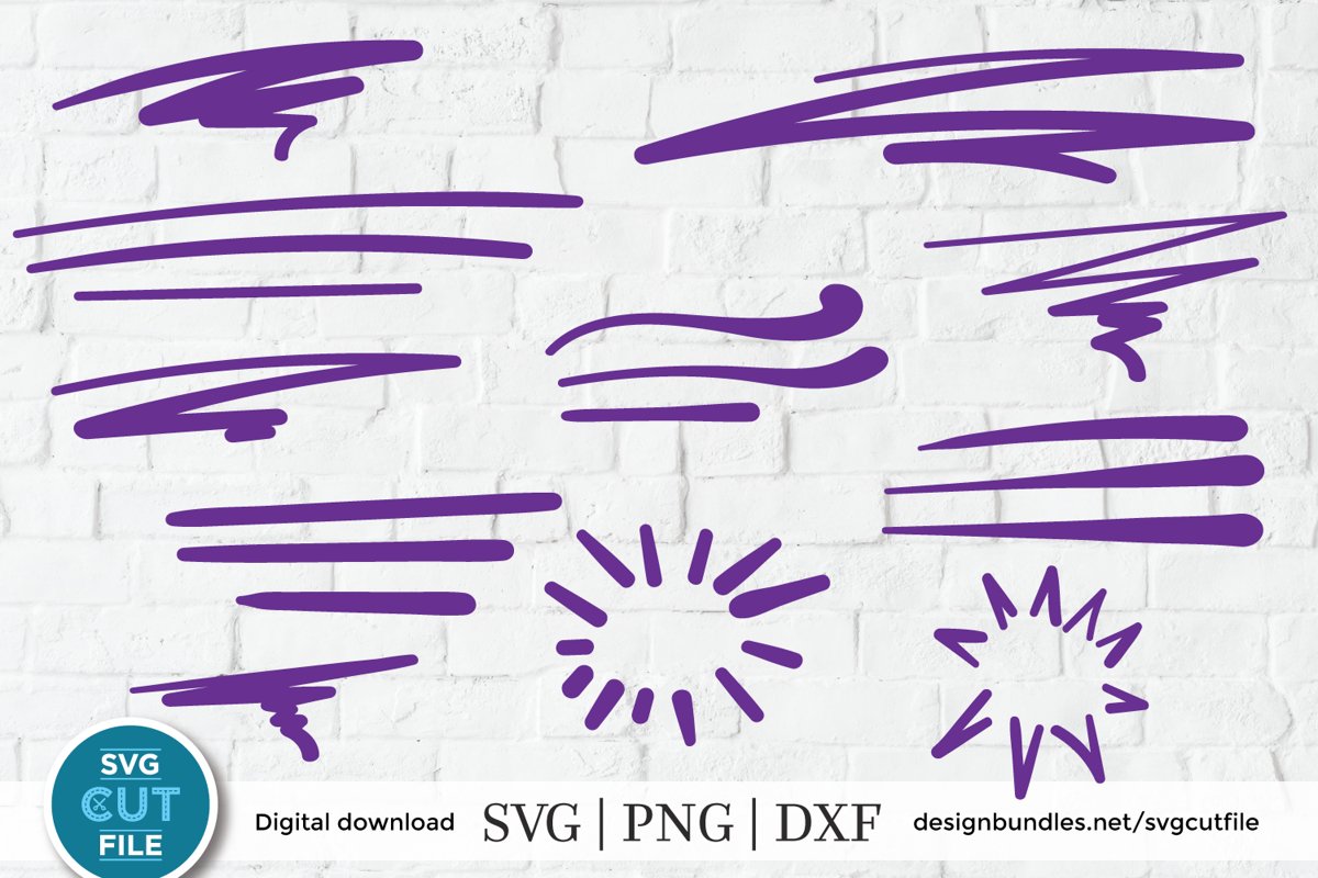 Squiggle svg, swoosh svg, line svg, starburst svg, swooshes (274752 ...