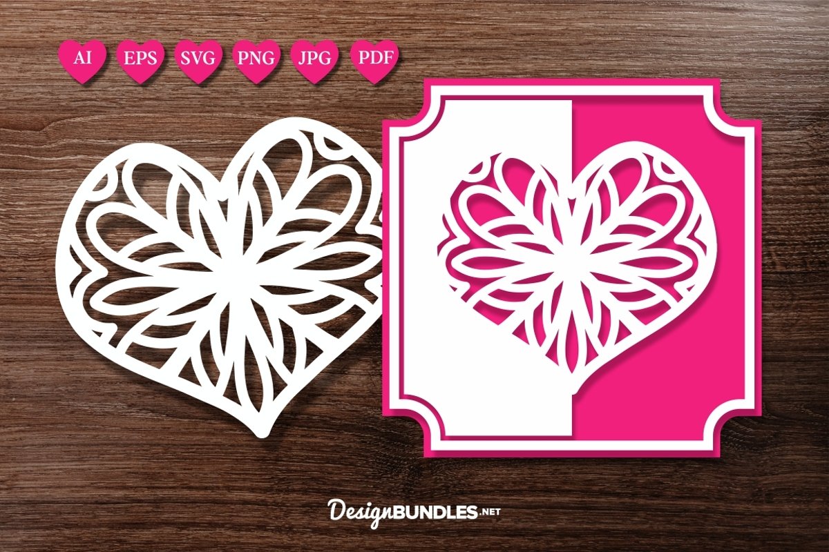 Lovely Papercut Template SVG