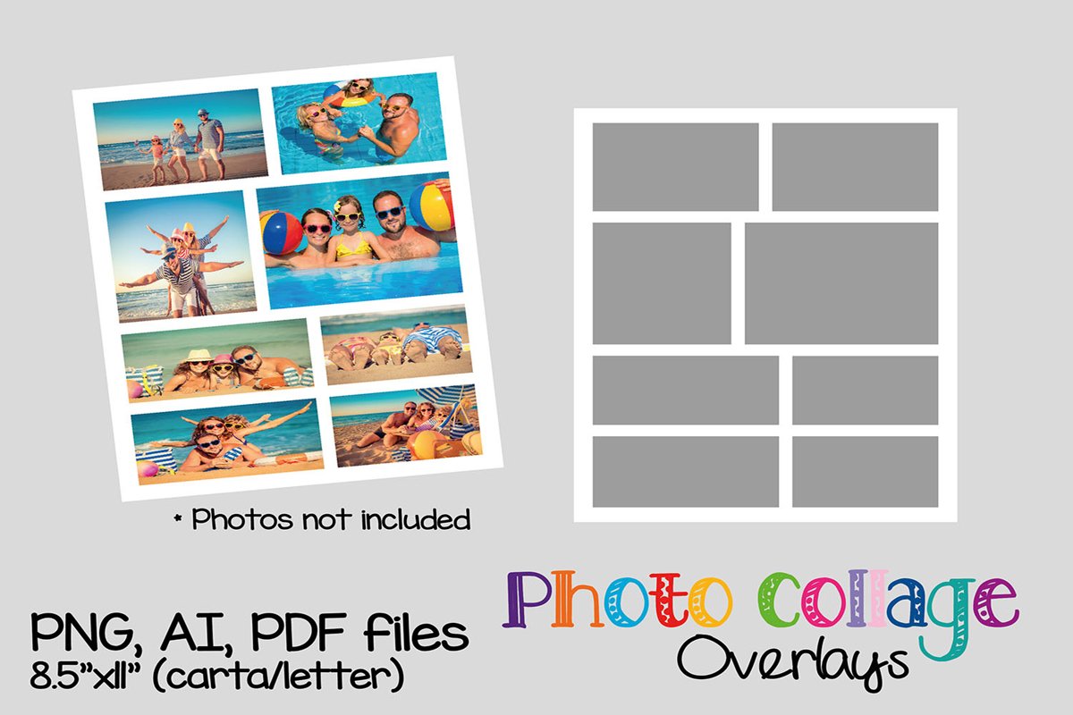 15 Photo collage templates bundle (477857) | Presentation Templates ...