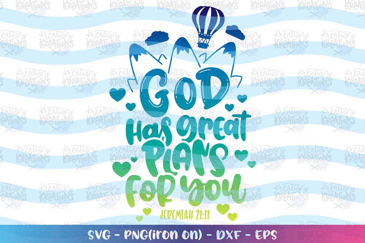 Faith Bible svg God has great plans for you svg verses (580514) | Hand ...