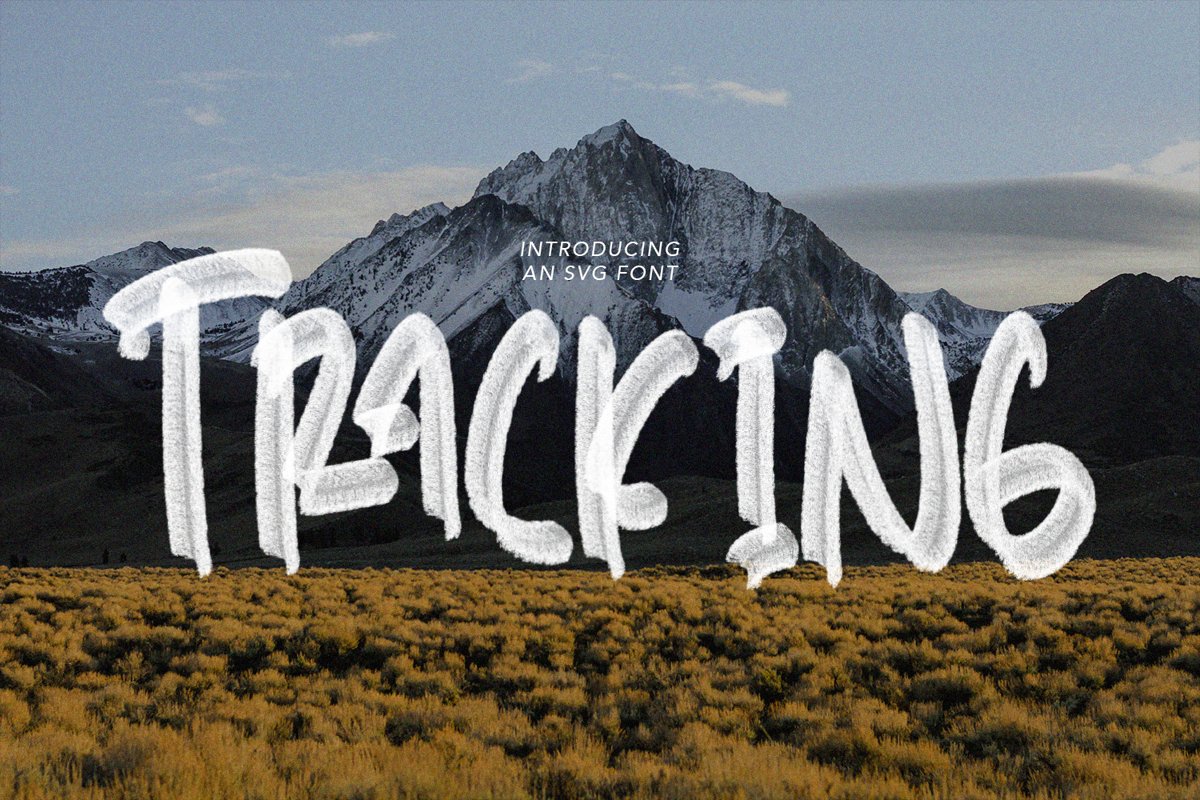 Tracking - SVG Font