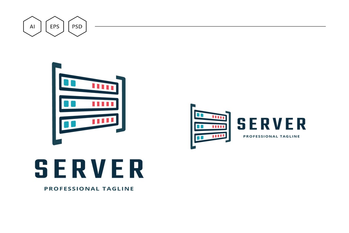 Server Logo (672474) | Logos | Design Bundles
